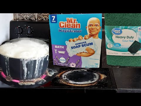 Is Mr Clean Magic Eraser Safe For Glass Top Stove