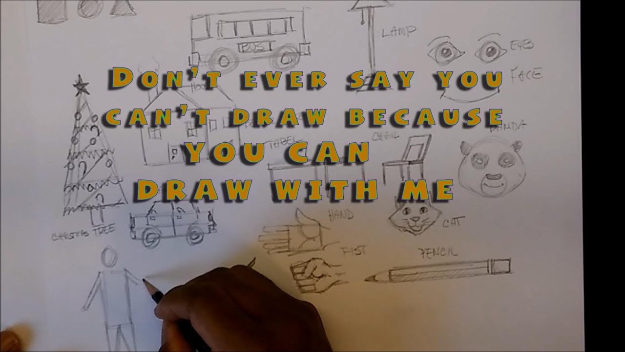 DRAW WITH ME For those that say they can't draw - YouTube