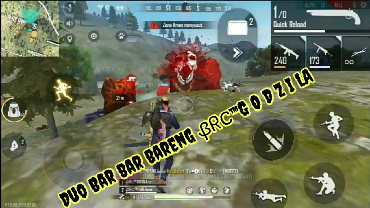 DUO BAR BAR! FREE FIRE BATLEGROUND - YouTube