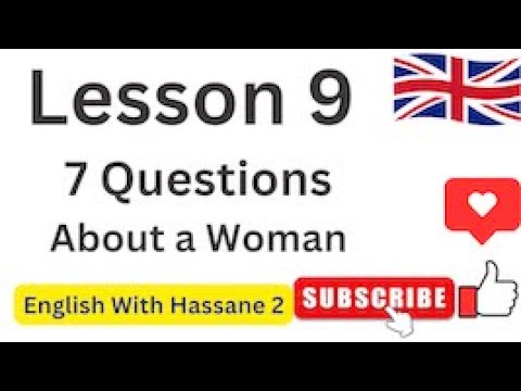 Learning English from the start Level1 (A1) Lesson 9 questions about a woman - YouTube
