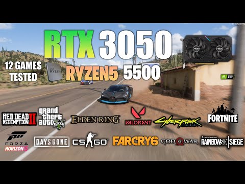RTX 3050 + Ryzen 5 5500 : Test in 12 Games - Best Budget Gaming PC