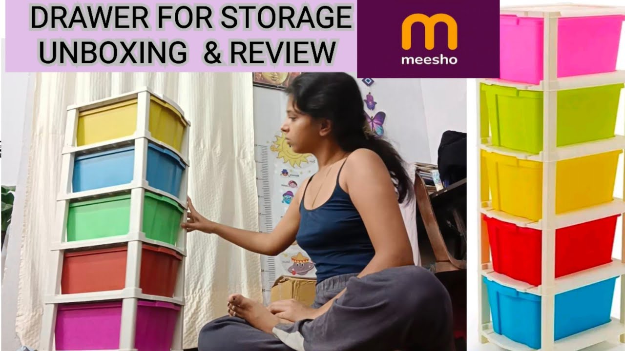 Meesho Modular Drawers For Storage |Unboxing/Review Of 5XL Multipurpose ...