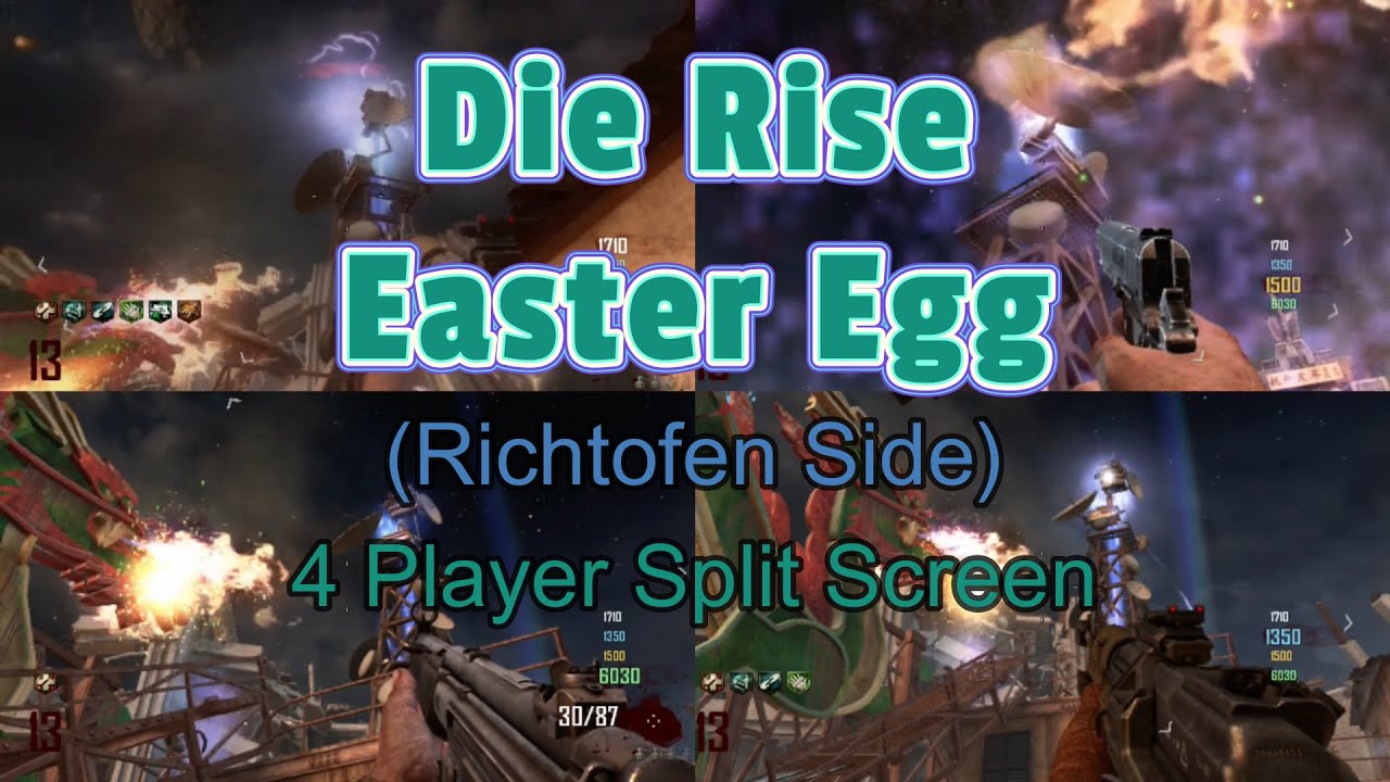 Black Ops 2 Zombies - Completing Die Rise Richtofen Easter Egg in 4 ...