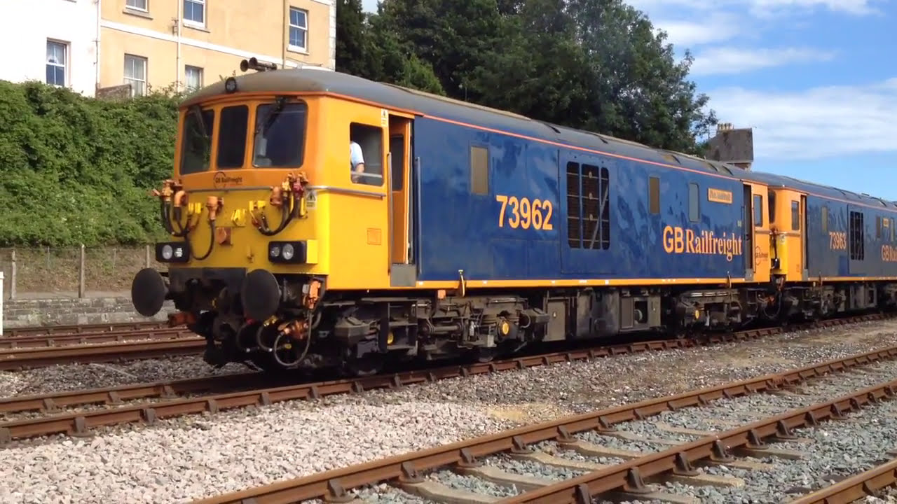 Class 73 GBRF Class 73962 and 963 depart Goodrington Yard,Paignton ...