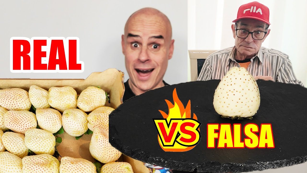 ¿Puedes distinguir una fresa real de una falsa? 🍓👀 - YouTube