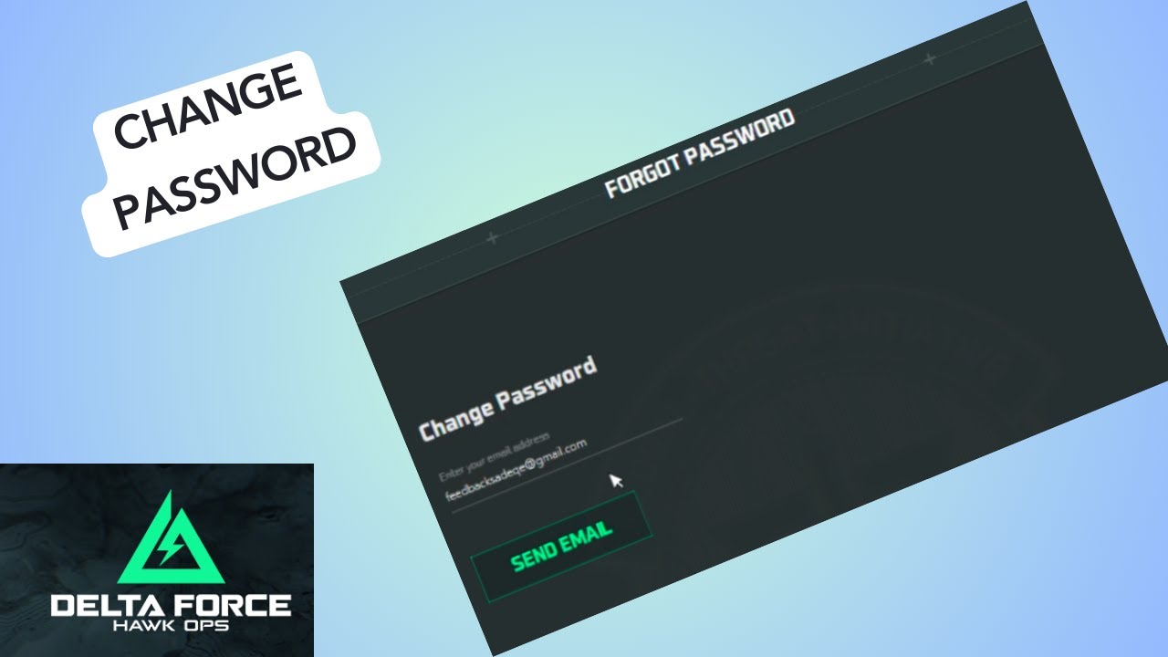 How to Change Password in Delta Force Hawk Ops - YouTube