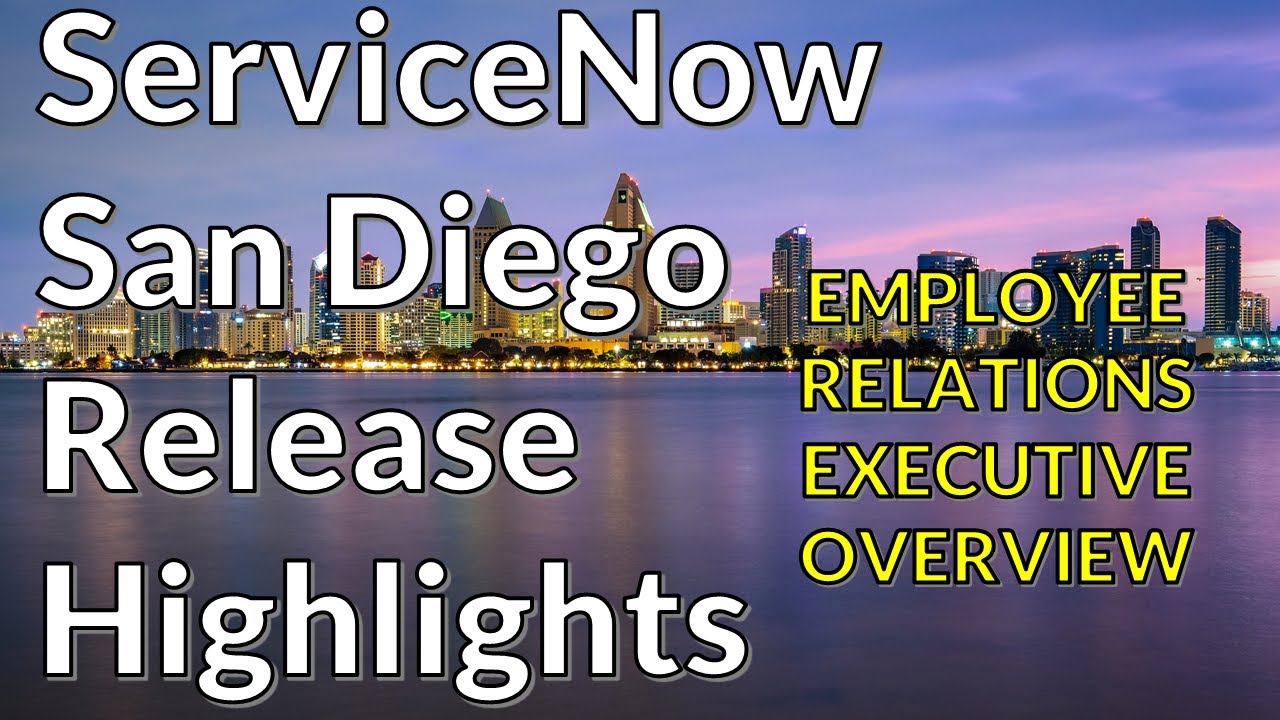 ServiceNow San Diego - Employee Relations Executive Overview Dashboard ...