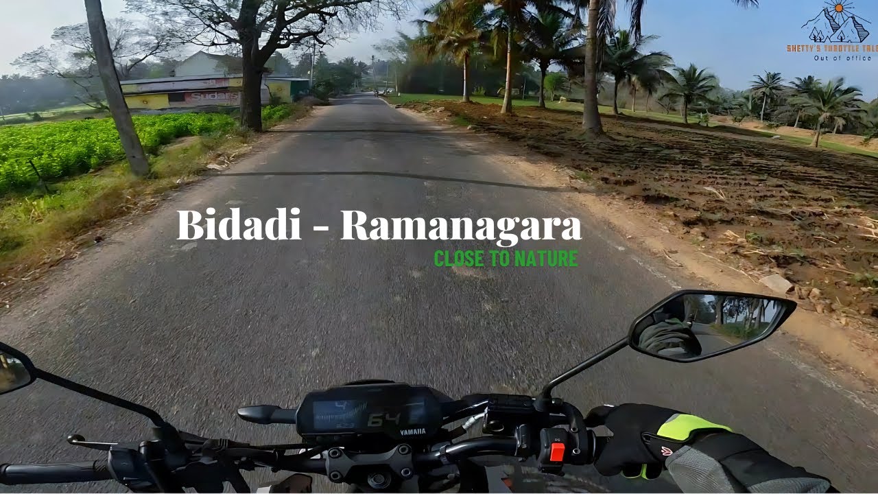 Scenic routes of Ramanagara | WHAT Ahh ROUTE !!! | MT15 riding in ...
