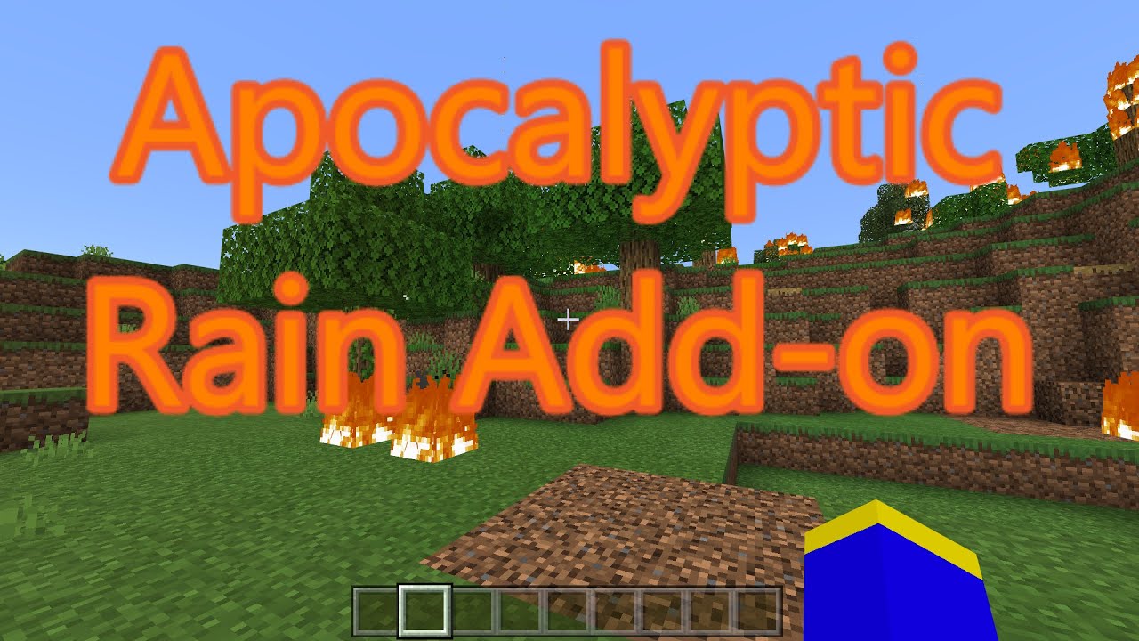 Apocalyptic Rain Add-on minecraft bedrock edition - YouTube