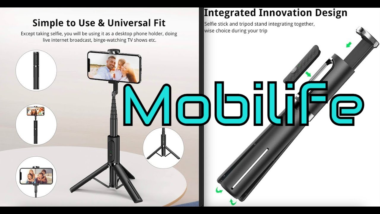 BEST Mobilife Bluetooth Selfie Stick Tripod | 3 in 1 | Youtuber and ...
