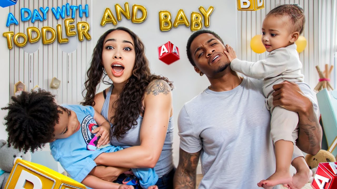 A Day In The Life With a BABY and TODDLER! - YouTube