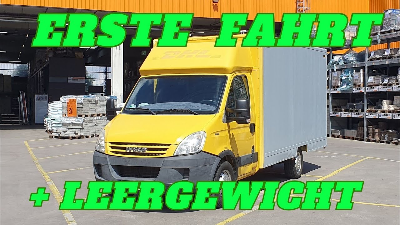 Erste Fahrt nach 2 Monaten + DHL Koffer Leergewicht [Iveco Daily Post ...