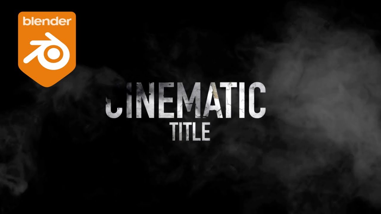 AE 「blender 3」チュートリアル46 Video Editing 2D Cinematic Title Animation in ...