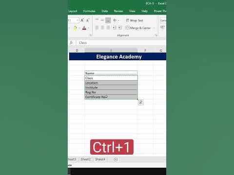 Excel Shortcut Trick- How to Insert Dot Lines😛 #excel #msexcel # ...