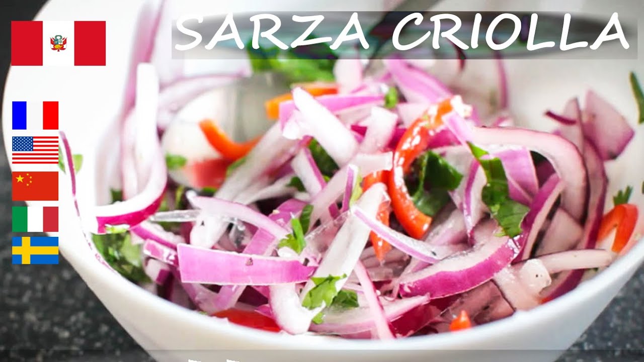 SARZA SALSA CRIOLLA CON SABOR A PERU - YouTube