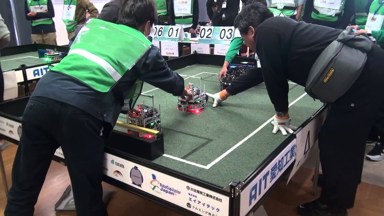 RoboCup Junior Soccer 2016 japan Open INPUT vs Frantic Robot(macau) [2/ ...