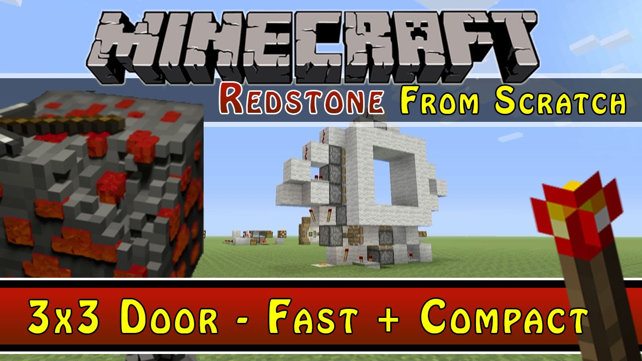 Minecraft :: 3x3 Door - Fast + Compact :: Redstone From Scratch Ep13 ...