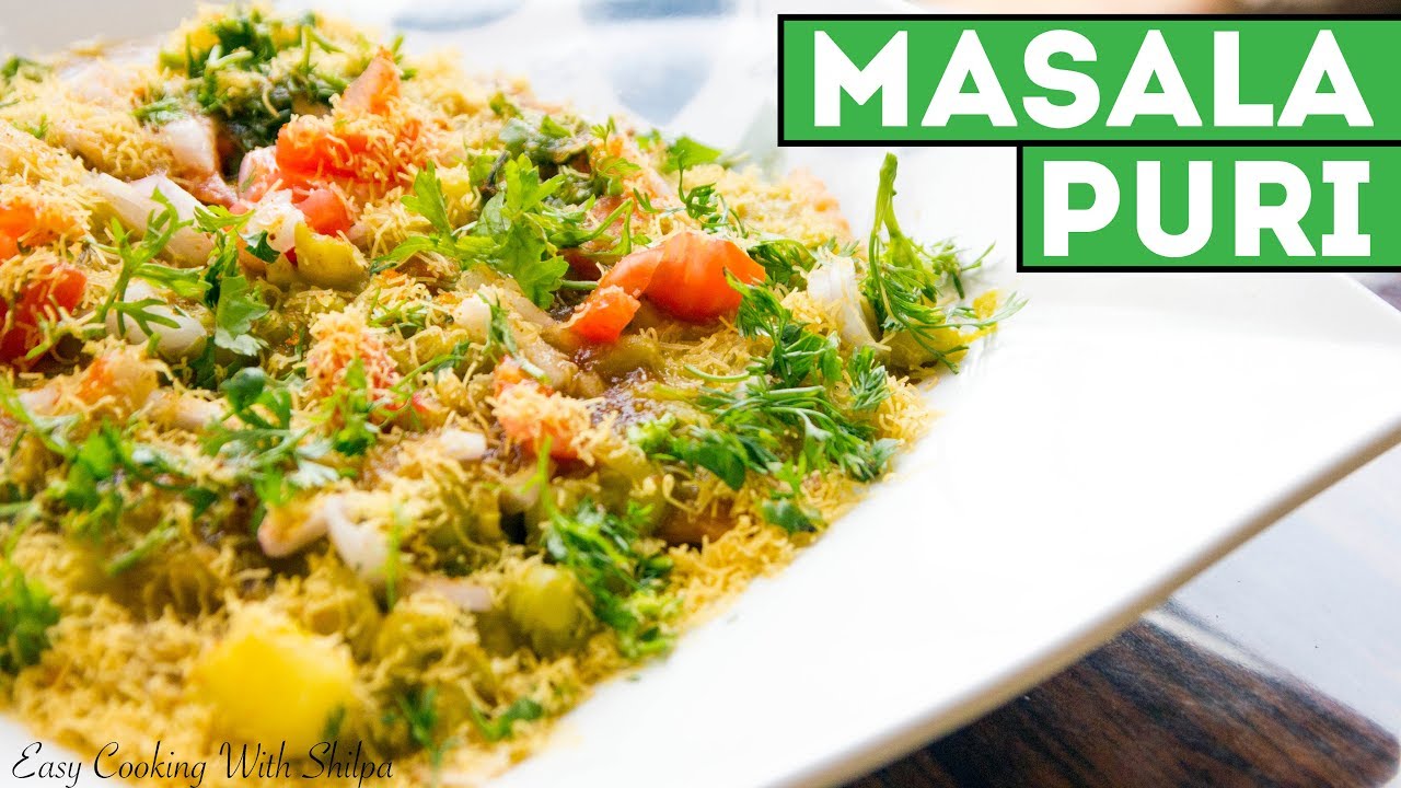 Masala Puri Chaat Recipe | Bangalore Style Masala Puri | Masalapuri ...