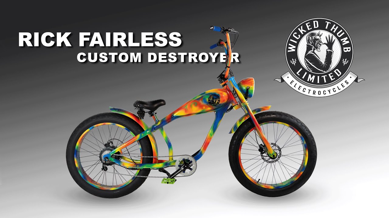 Wicked Thumb X Rick Fairless Custom Tie Dye Electric Chopper - YouTube