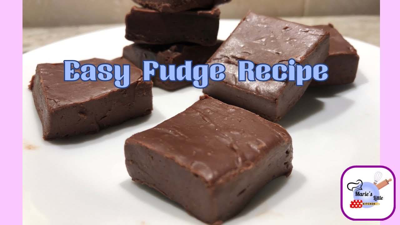 Super Easy, Few Ingredient Delicious Fudge Recipe - YouTube