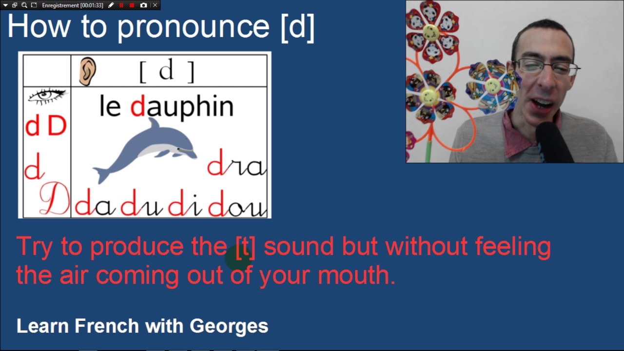 The [d] sound: french phonic alphabet - YouTube