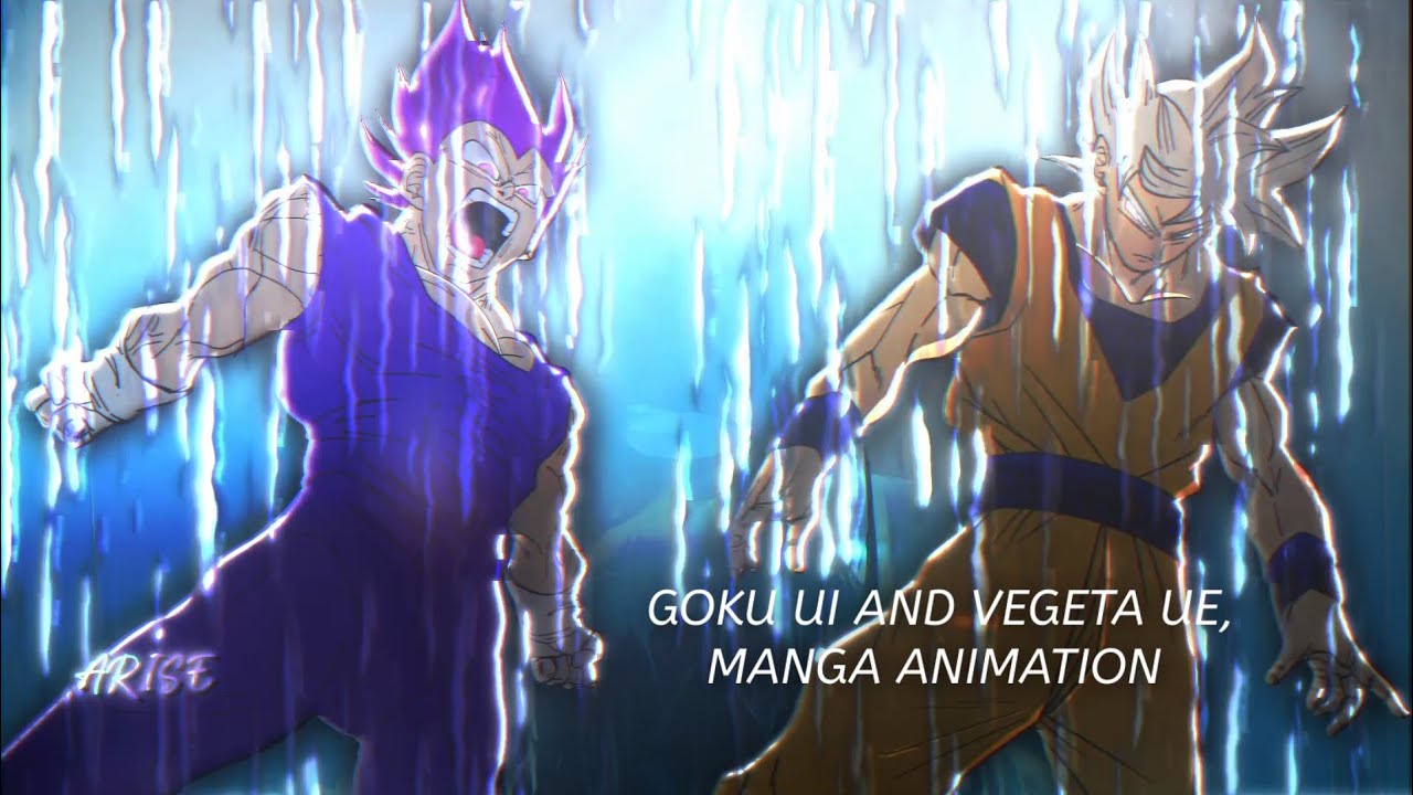 Goku ui and Vegeta ue, manga animation || Goku and Vegeta vs Gas || # ...