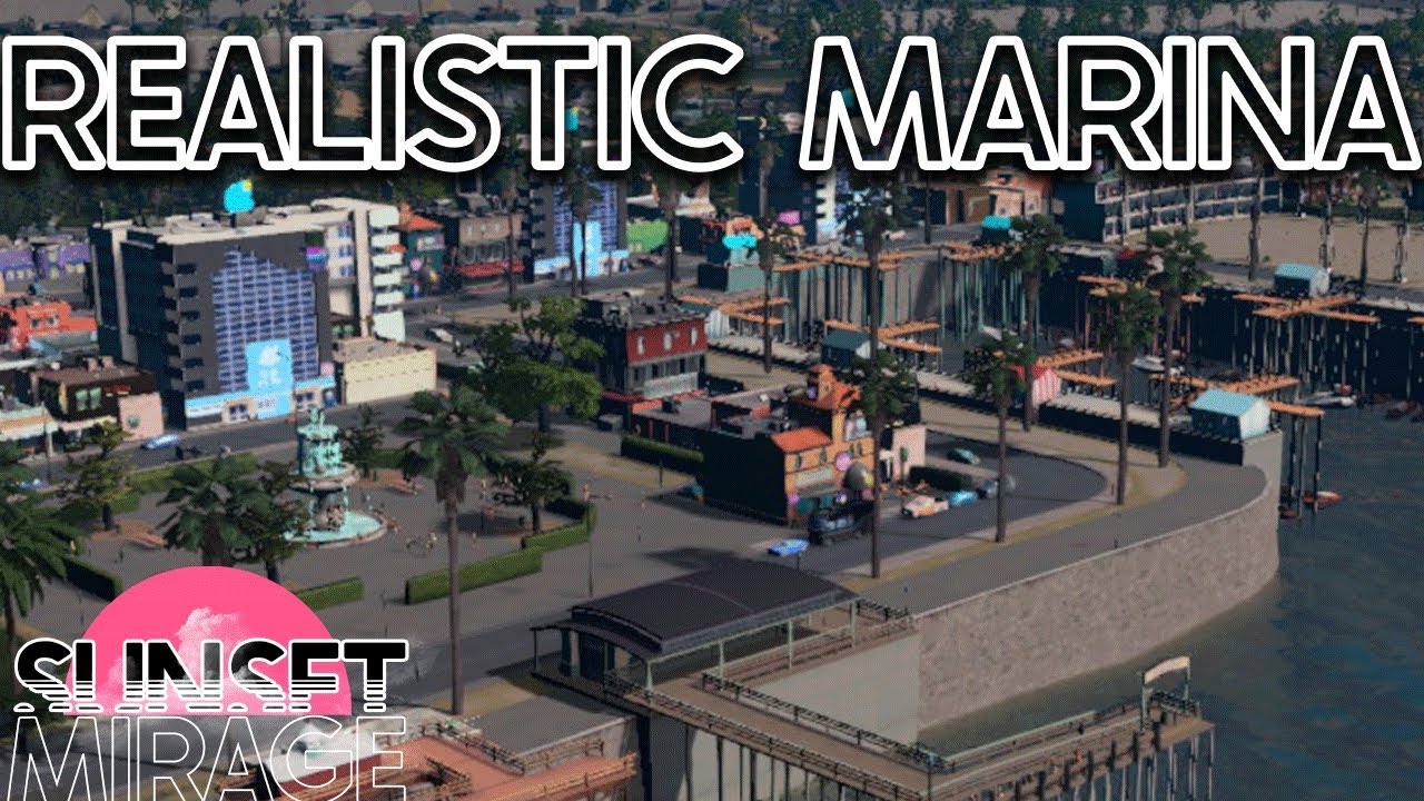 Building a Gorgeous LAKEFRONT Marina - YouTube