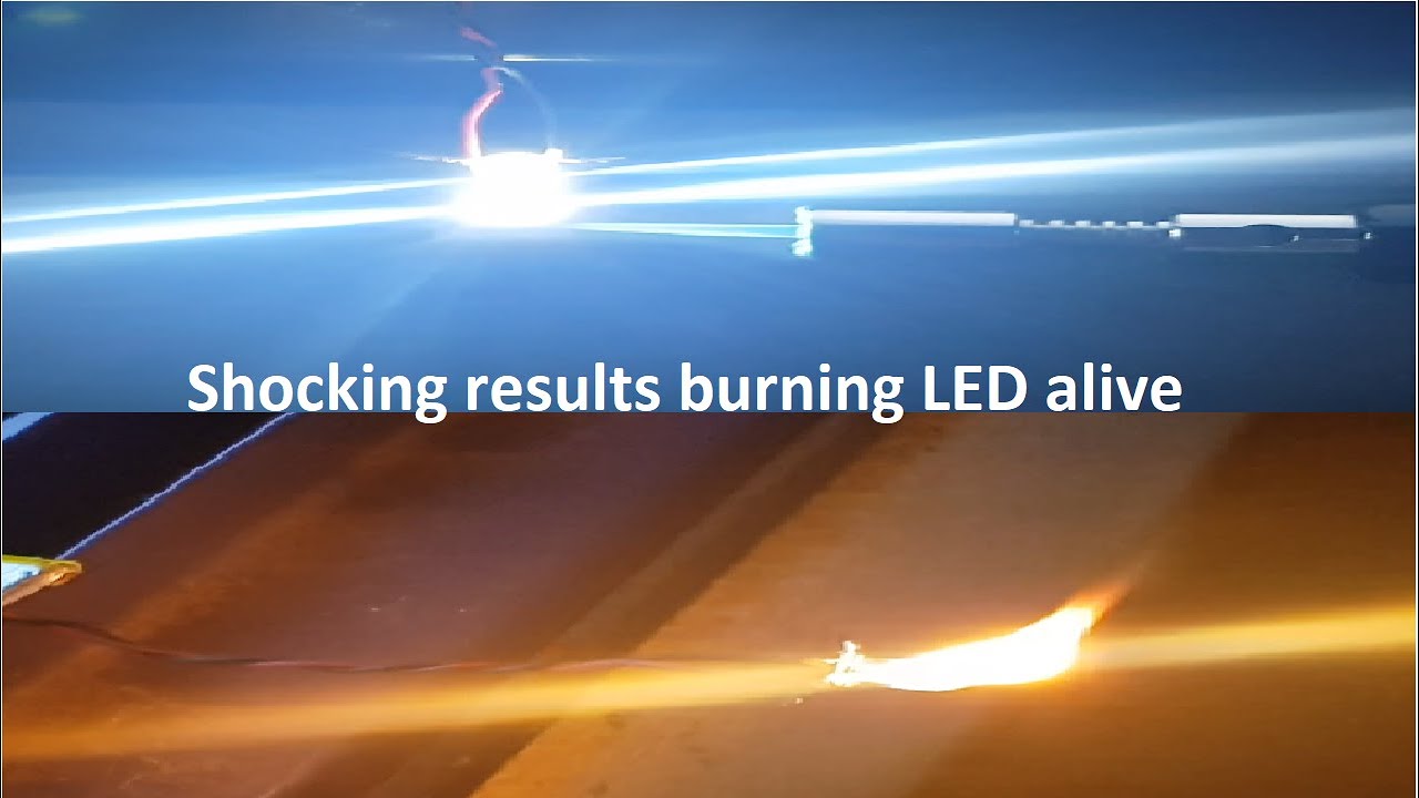 How LED still working after burnt by fire - YouTube