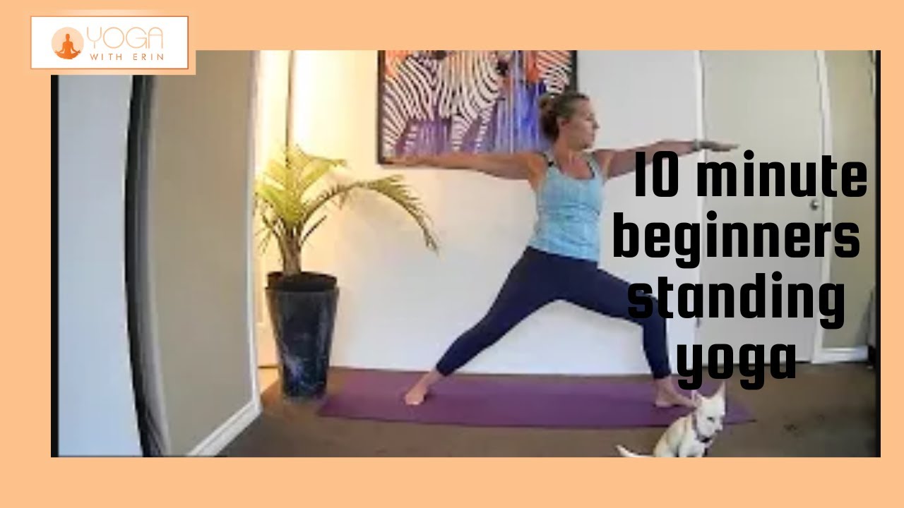 10 minute standing stretch for beginners - Yoga for Beginners - YouTube