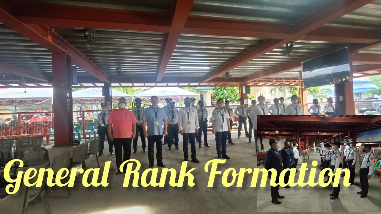 General Rank formation to our Security personnel in Quezon Province ...