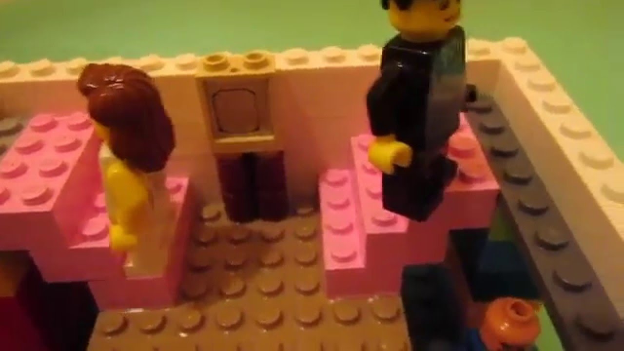 lego titanic grand staircase sinking - YouTube
