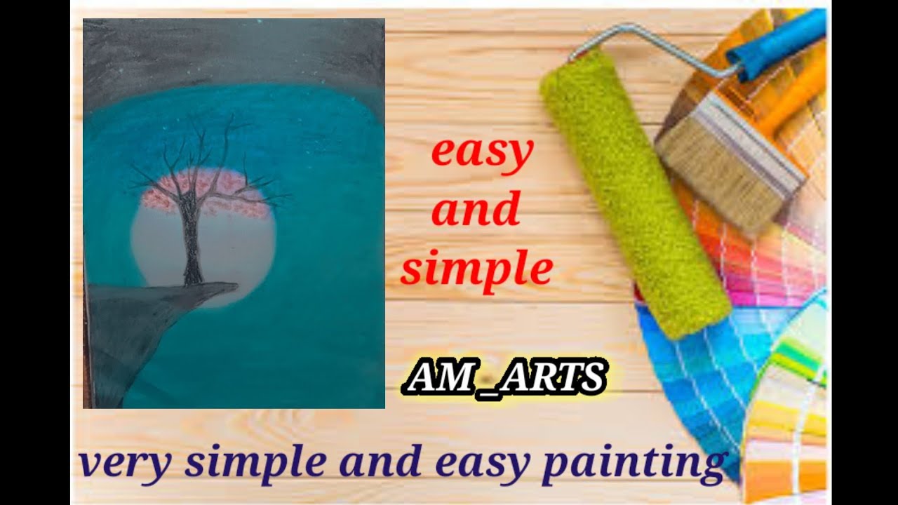 Very simple and easy nature painting #AM_arts - YouTube