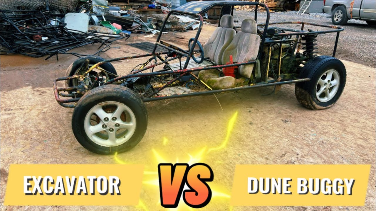 EXCAVATOR VS Dune Buggy - YouTube