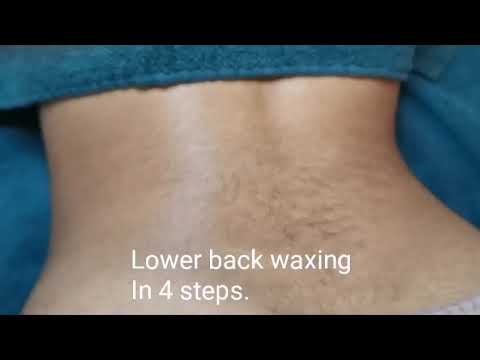 How to wax a lower back in 4 steps. - YouTube