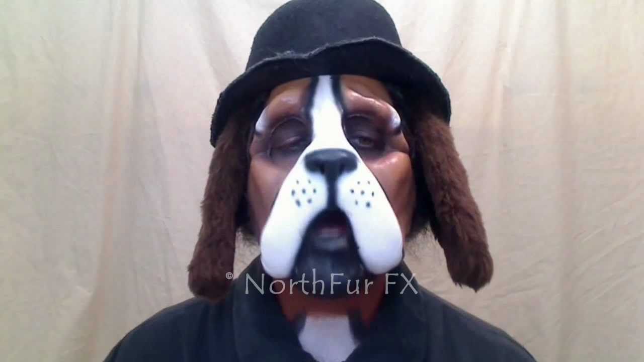 Foam Latex Lyonshel® Bulldog Face Prosthetic Mask - YouTube