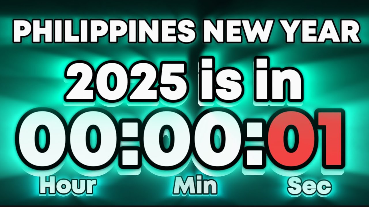 NEW YEAR'S 2025 COUNTDOWN LIVE - Philippines Standard Time PHST - YouTube
