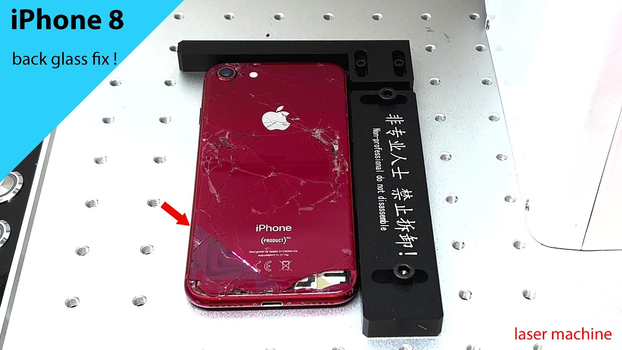 iPhone 8 Back Glass Replacement | laser machine - YouTube