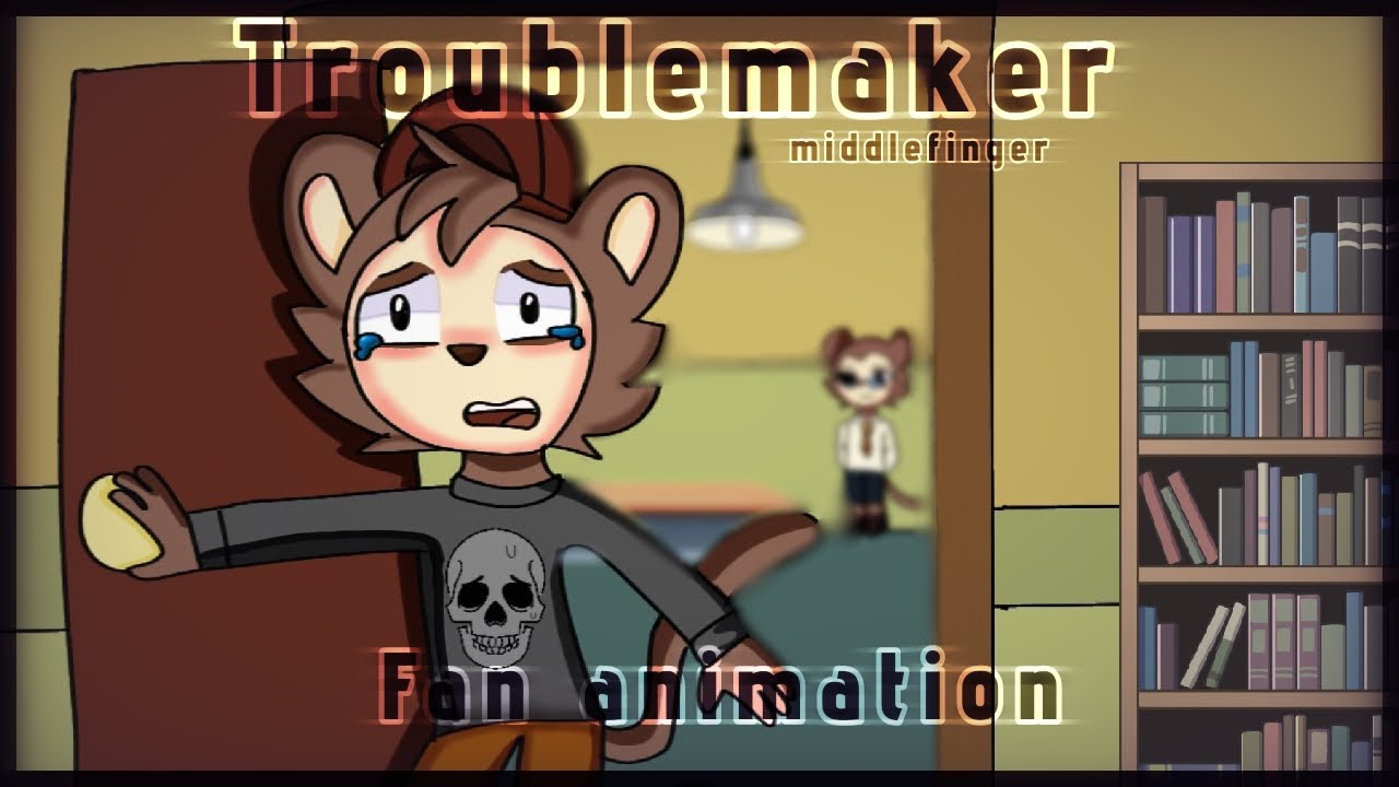 FNF Troublemaker//middlefinger (fan animation) - YouTube