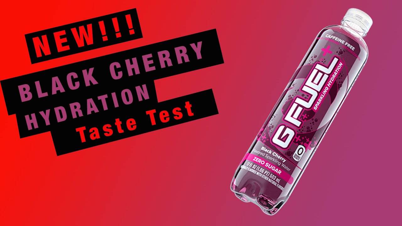 NEW! Black Cherry GFuel Sparkling Hydration Taste Test! - YouTube