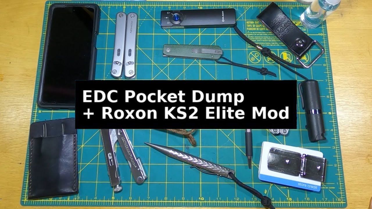 🔧 My Everyday Carry (EDC) + Roxon KS2 Elite Mod! 💡 Pocket Dump ...