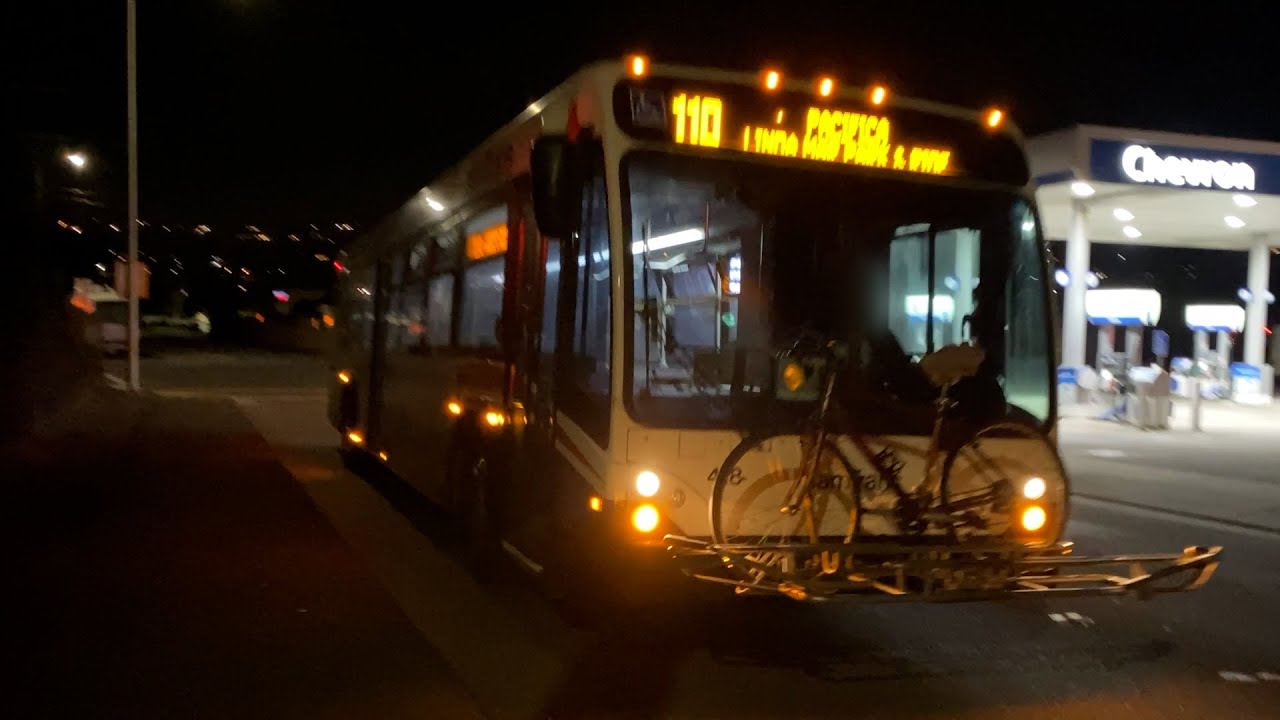 Last Run of the Day: SamTrans Gillig BRT No.418 on Route 110 - YouTube