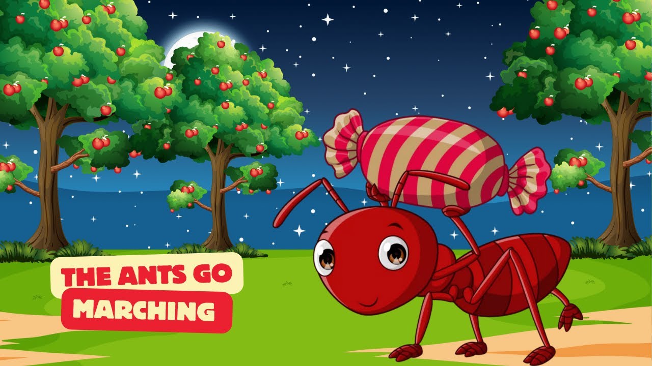 The Ants Go Marching One by One Song | Sing Along Nursery Rhymes | Kids ...