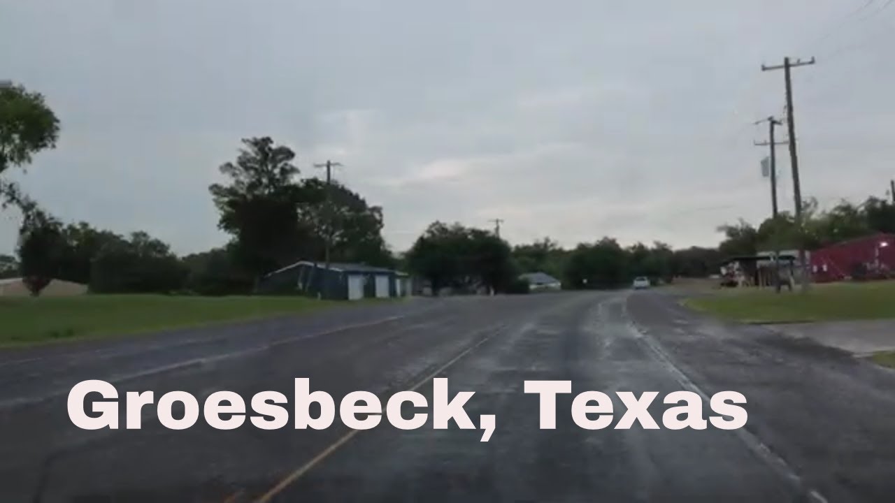 TEXAS DRIVE: Small town Groesbeck in the Rain #Texas - YouTube