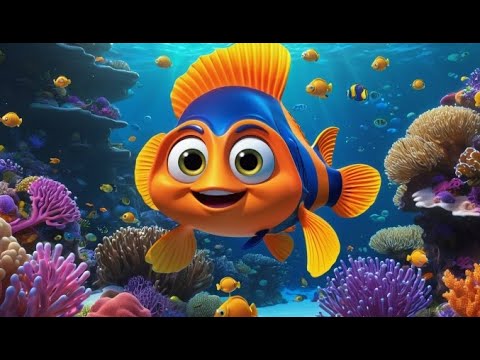 Freddy Fish Swims in Circles | Fun Water Animal Song for Kids | Nursery ...