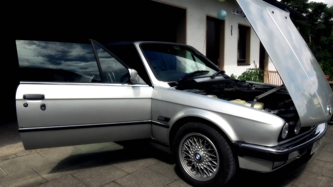 BMW E30 Convertible window Drop in car test One - YouTube