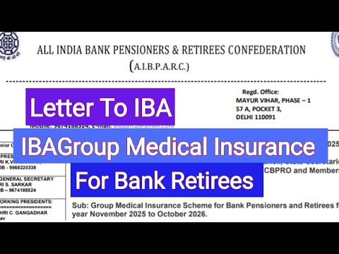 BANK RETIREES- IBA MEDICAL INSURANCE SCHEME - YouTube