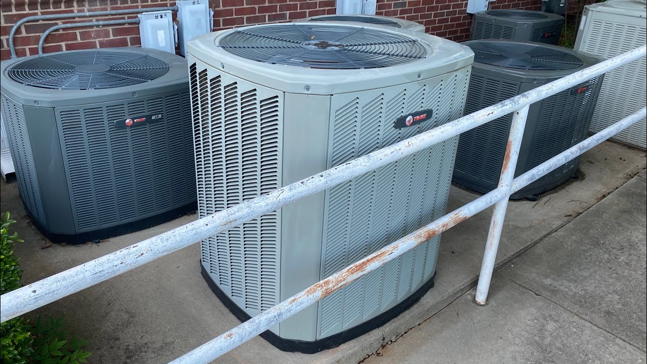 2014 Trane XB13 4-ton Central Air Conditioner - Startup/Shutdown - YouTube