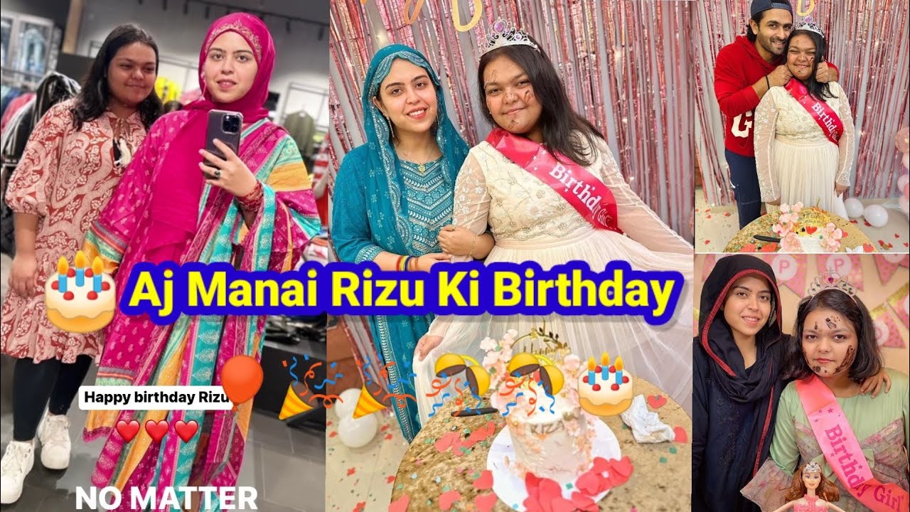 Saba Ibrahim Family Celebrating Rizu's Birthday - YouTube