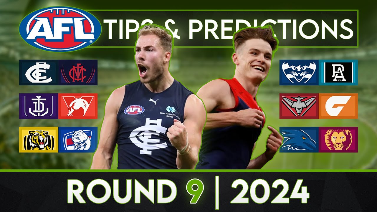 AFL Round 9, 2024 - Tips & Predictions - YouTube