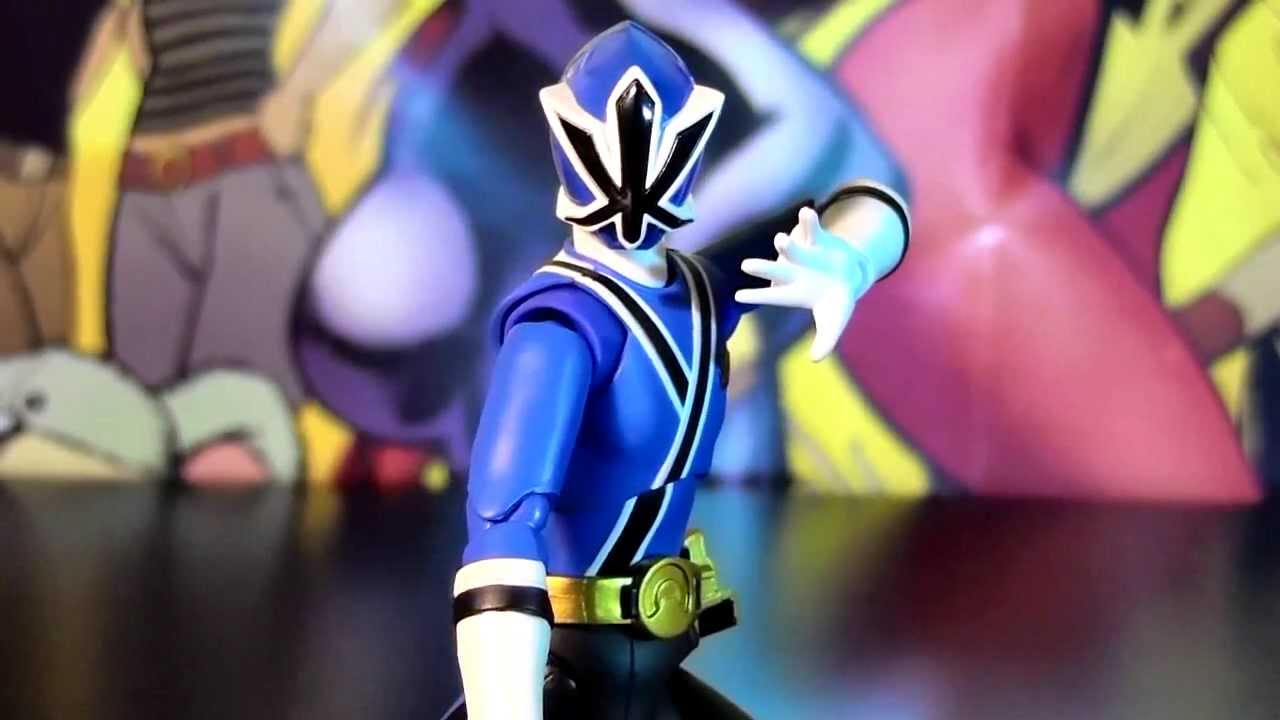 R06 Bandai S.H. Figuarts Shinkenger Power Rangers Samurai Shinken Blue ...